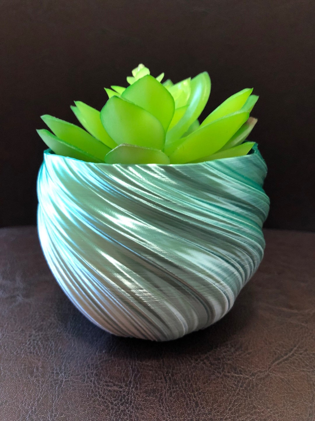 Small Twisted Flower Pot for Plants of All Kinds 4 - Etsy