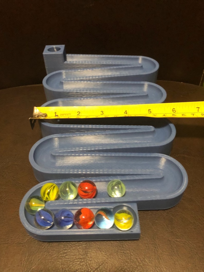 Marble Run (blue and Purple Color) - Approx. 6" Wide X 9" Long X 2.75 ...