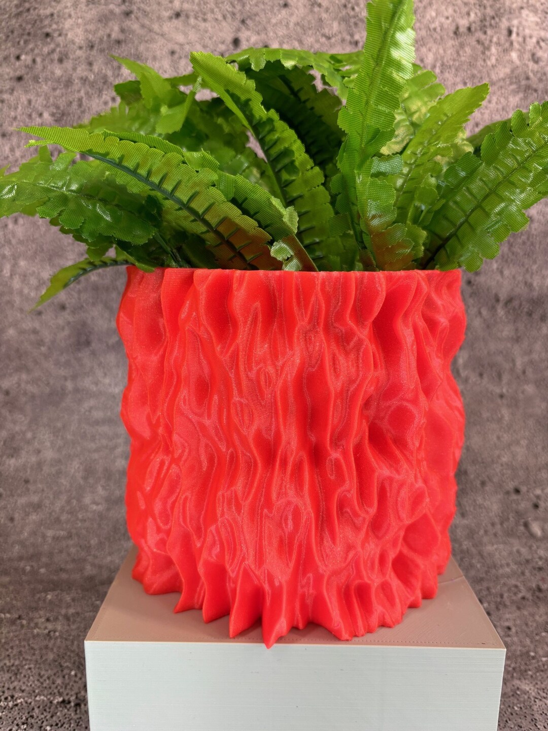Medium Flowerpot for Plants of All Kinds vibrant Coral Color 6 Diameter ...