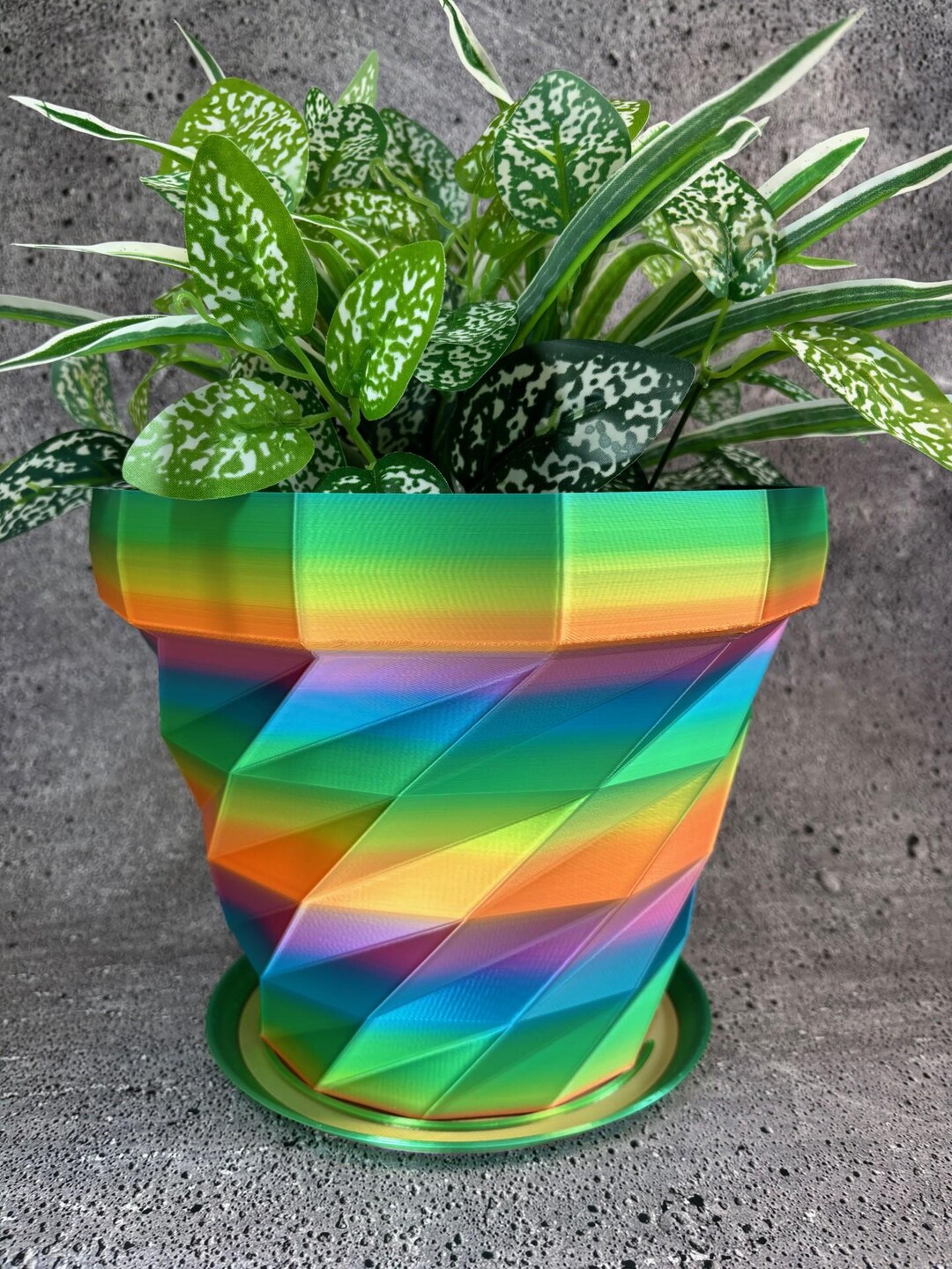 Colorful Planter-extra Large Flowerpot With Saucer for Plants of All ...