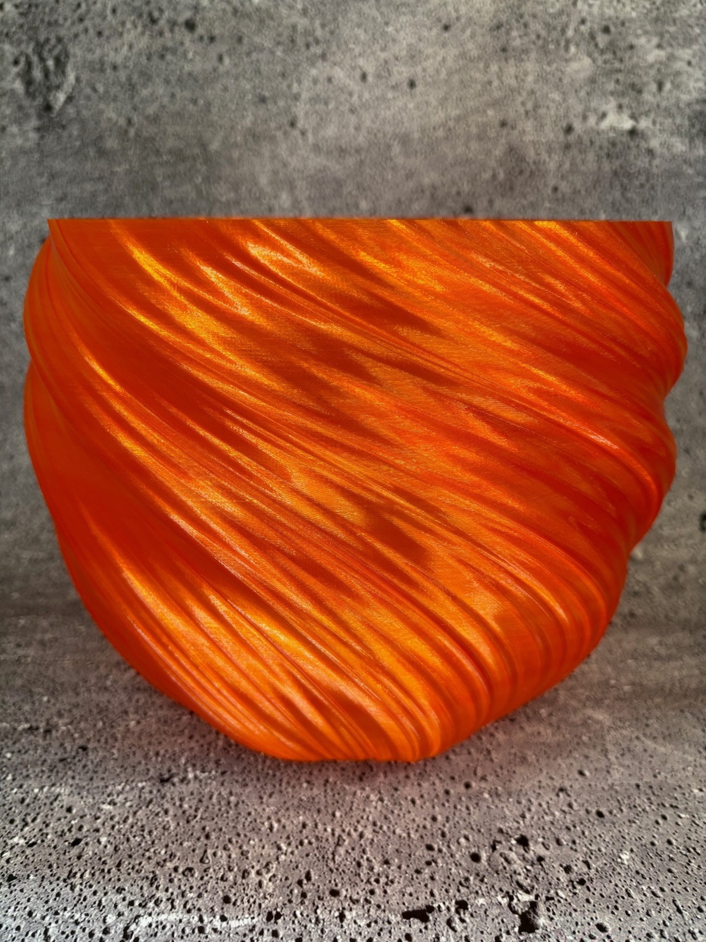 Extra Large Twisted Flower Pot for Plants of All Kinds (gradient Orange ...