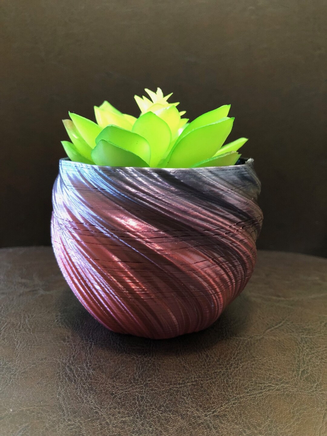 Small Twisted Flower Pot for Plants of All Kinds 4 - Etsy