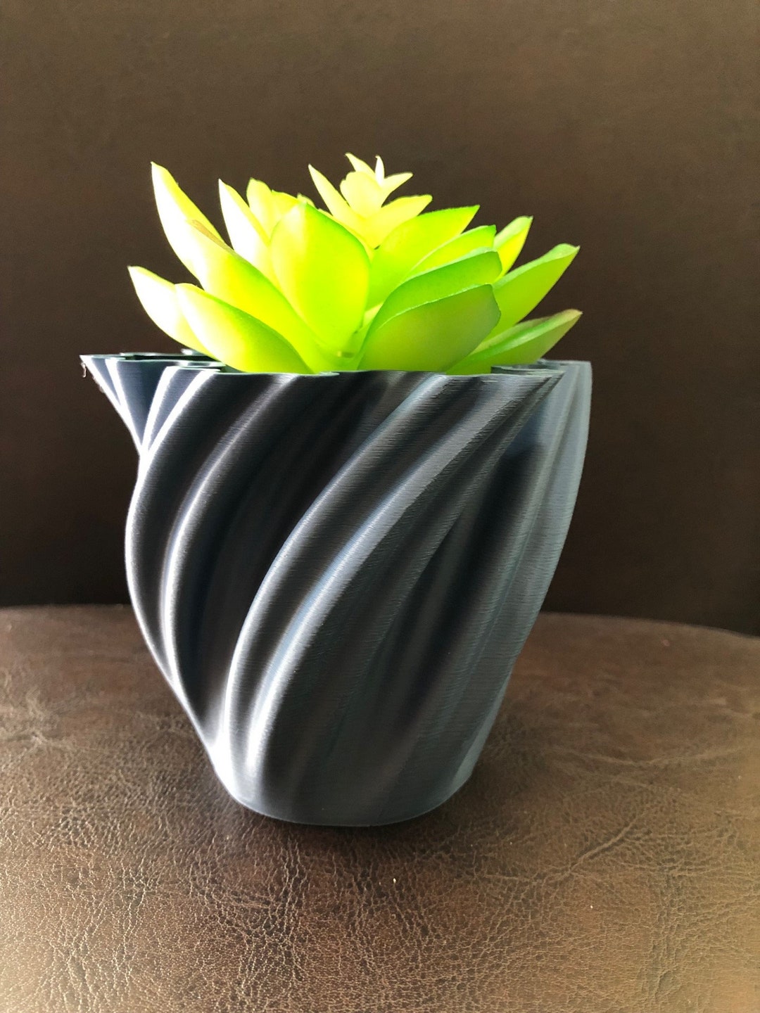 Small Flower Pot for Plants of All Kinds matte Navy Blue Color 4 ...