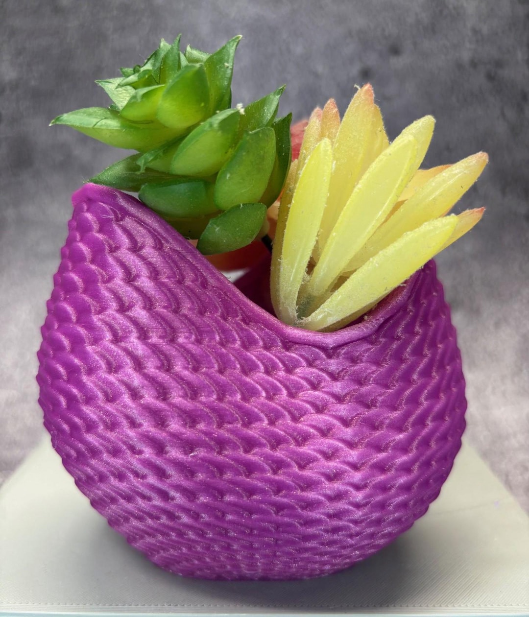 Small Mermaid Tail Flowerpot for Plants of All Kinds (golden Violet ...