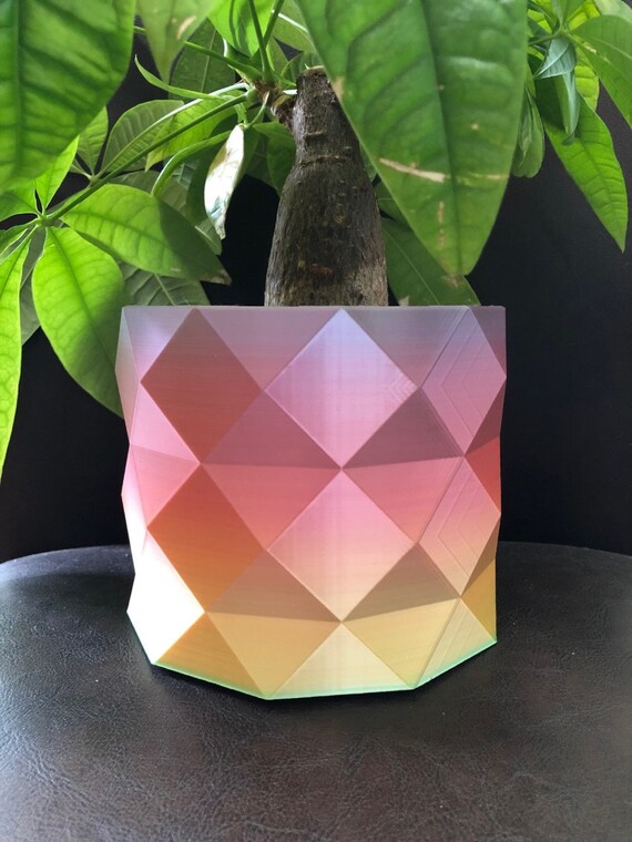 Medium Geo Flower Pot for Plants of All Kinds 5.5 - Etsy