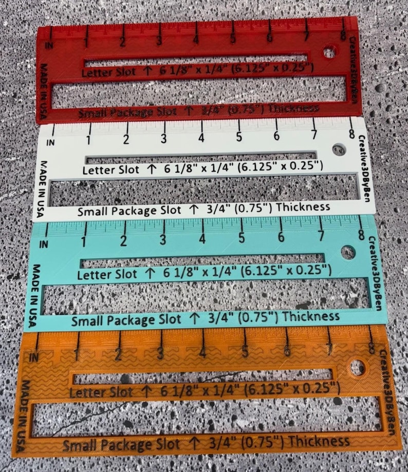 USPS Letter and Small Package Thickness Guage and Measurement Tool ...