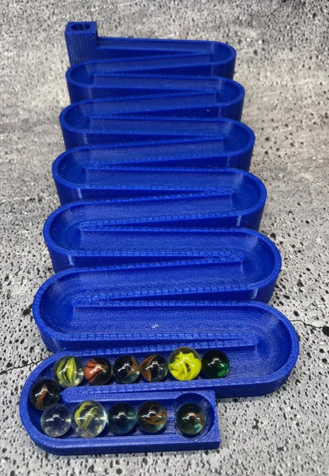 Extra Long Marble Run (blue Color) - Approx. 5.5" Wide X 18" Long X 4. ...