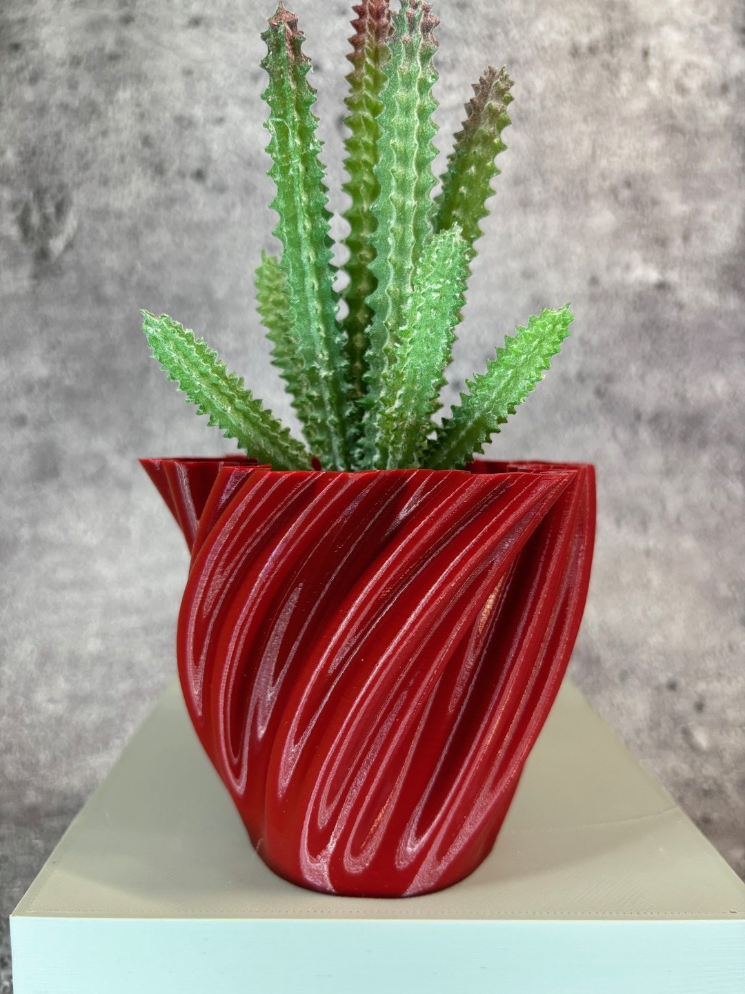 Small Flowerpot for Plants of All Kinds (very Red Cherry Color) - 4 ...