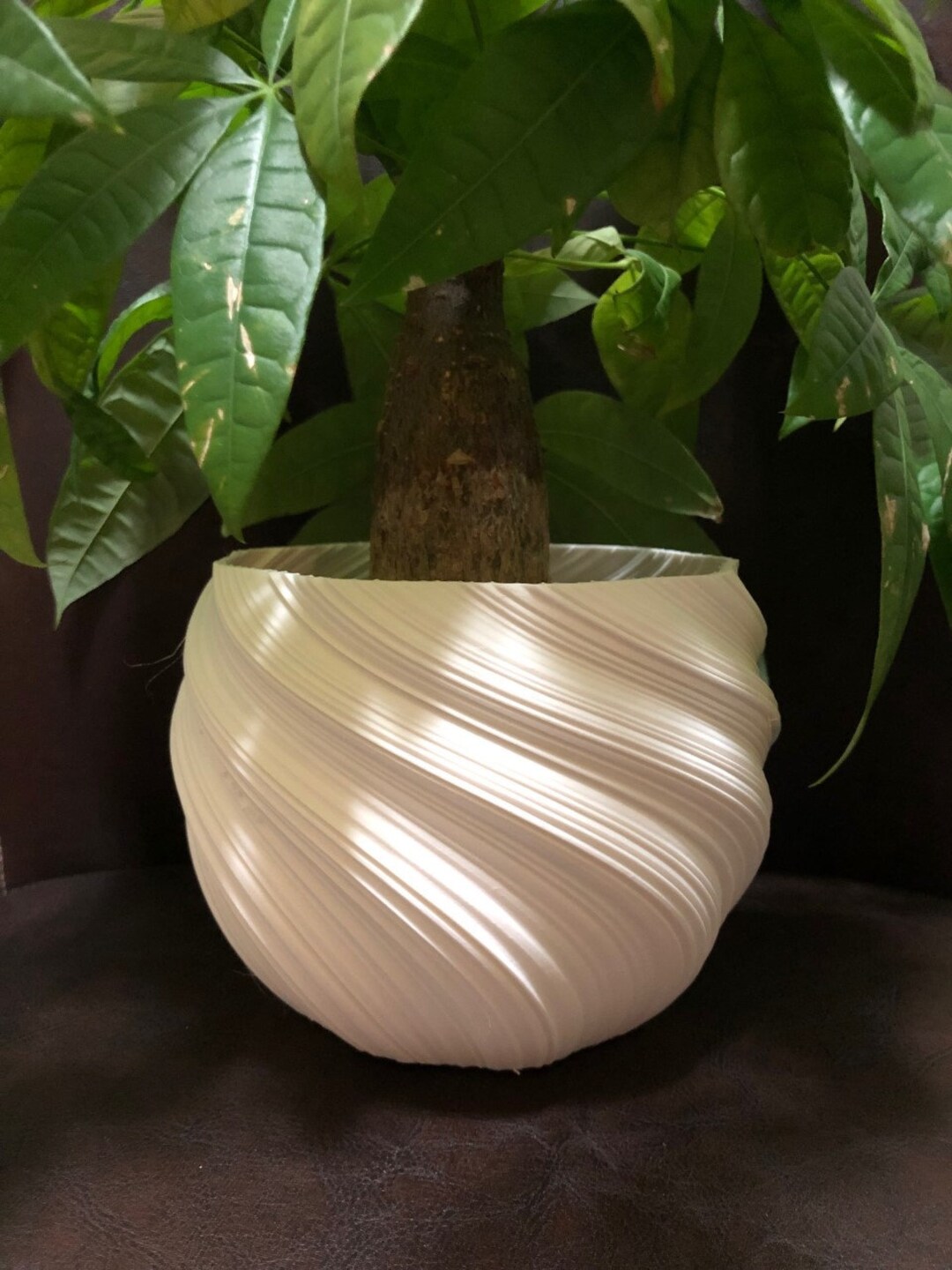 Medium Twisted Flower Pot for Plants of All Kinds white - Etsy