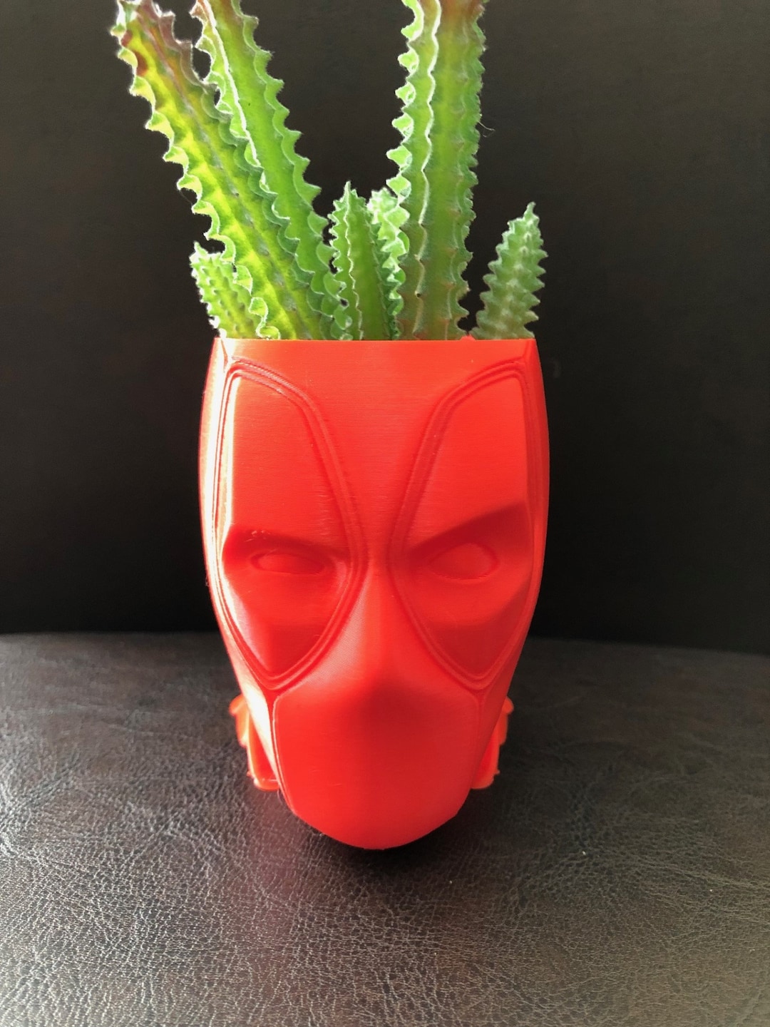 Small Deadpool Planter (red Color) for Succulents, Cactus or Any Plant ...