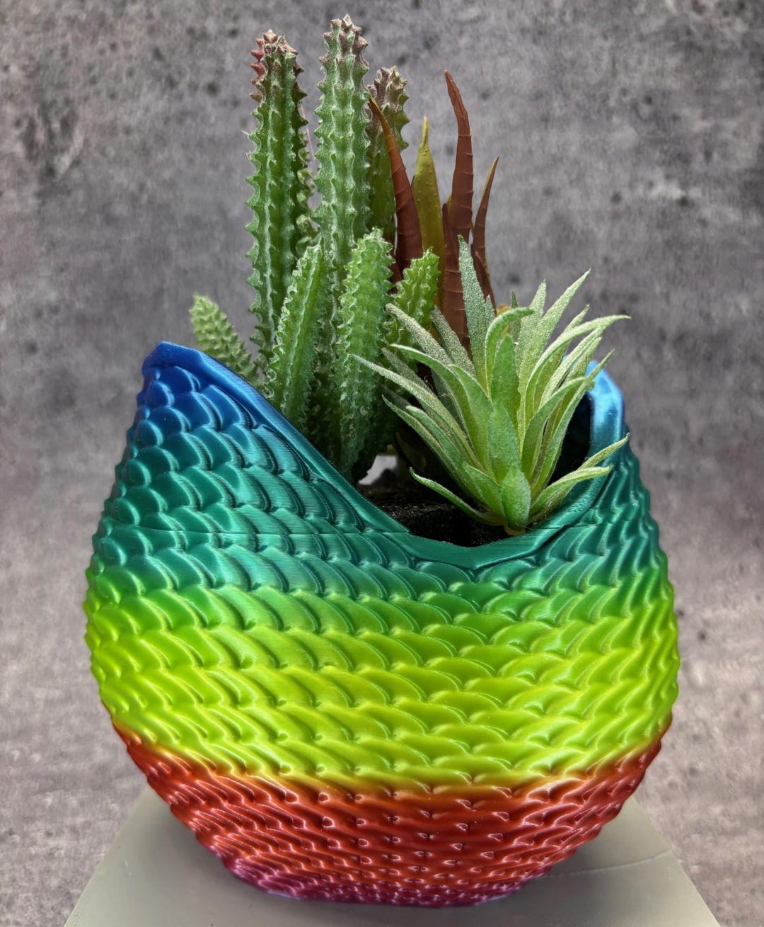 Medium Mermaid Tail Flowerpot for Plants of All Kinds (multi Color) - 6 ...