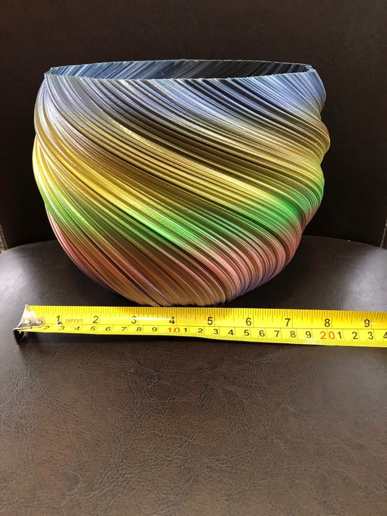 Large Twisted Flower Pot for Plants of All Kinds pastel | Etsy