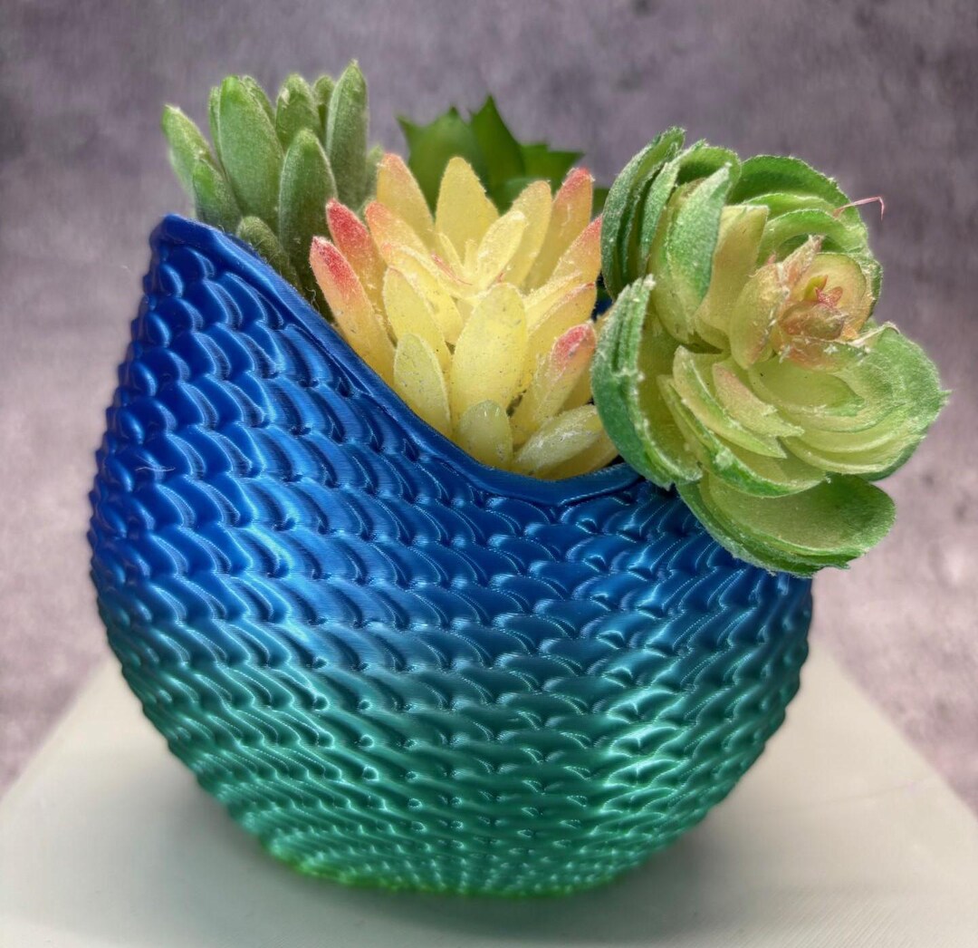 Small Mermaid Tail Flowerpot for Plants of All Kinds (multi Color) - 4 ...