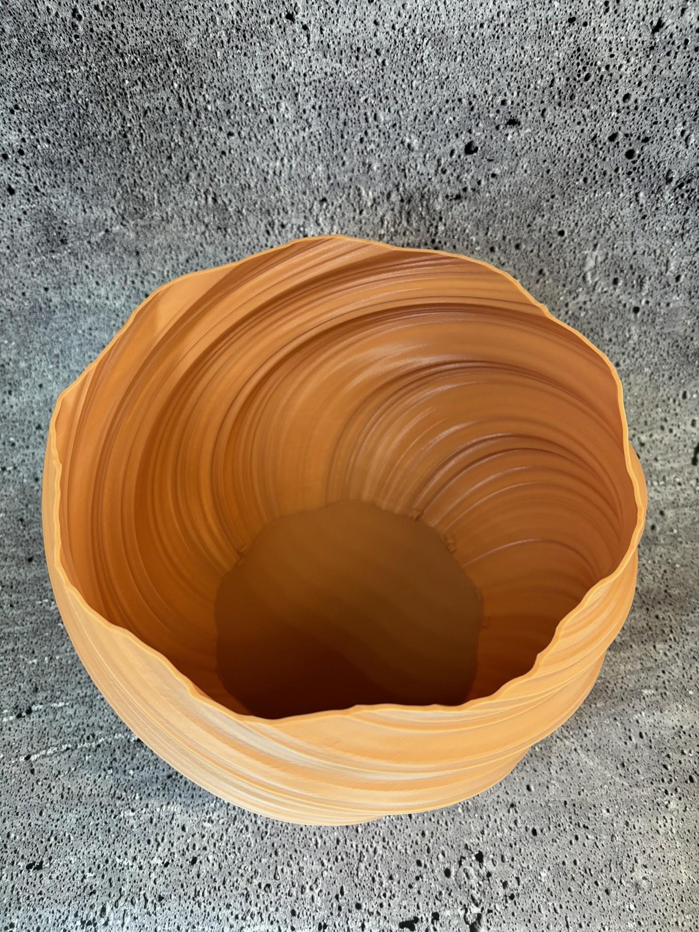 Extra Large Twisted Flower Pot for Plants of All Kinds (terracotta ...
