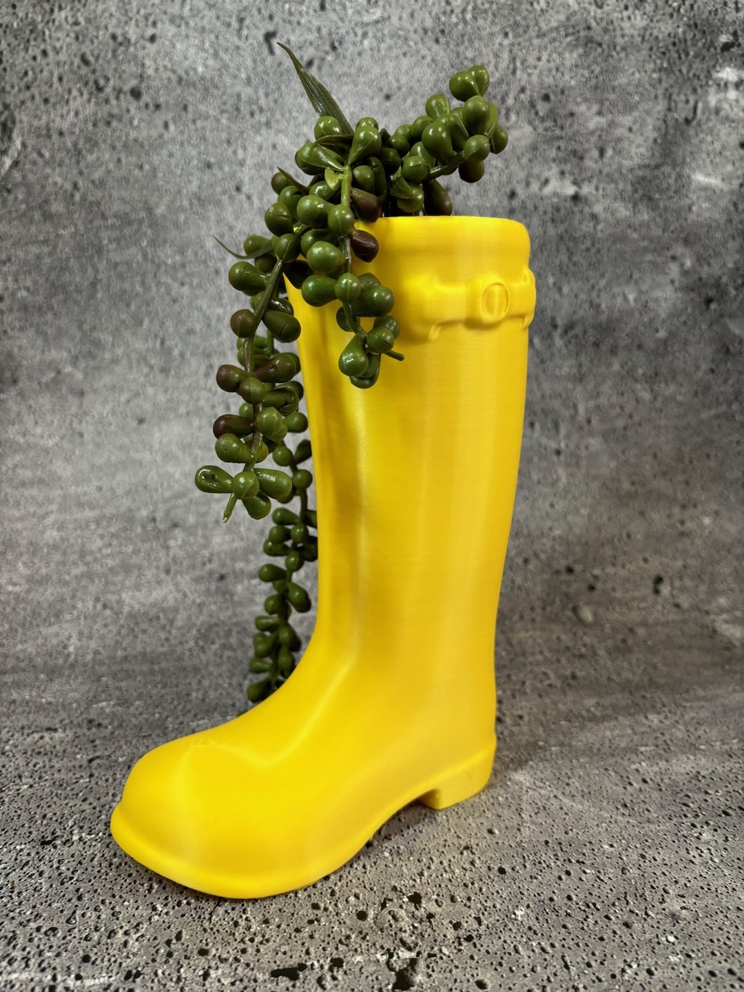 Unique Planter-medium Left Boot Planter for Plants of All Kinds (yellow ...