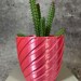 Extra Large Twisted Flower Pot for Plants of All Kinds gradient Orange ...