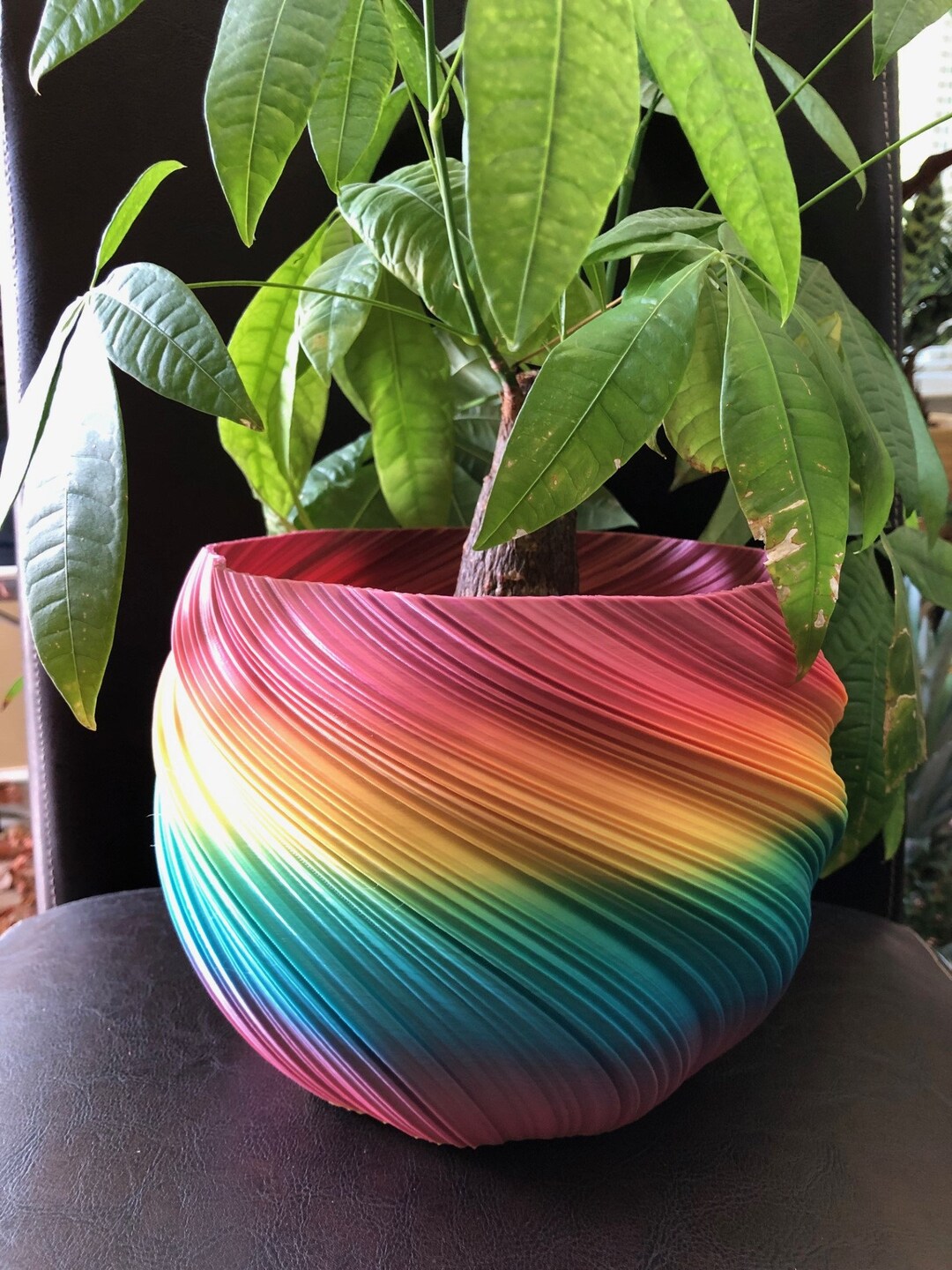 Large Twisted Flower Pot for Plants of All Kinds 8 - Etsy