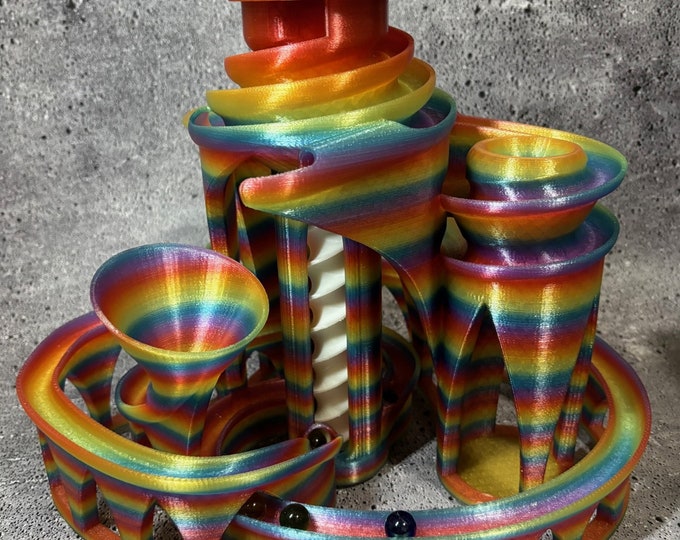 Jumbo Plus Marble Run (crystal Rainbow Color) - Marble Machine - Marble ...
