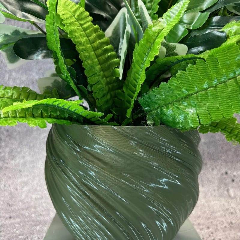 Olive Ceramic Planter - Etsy