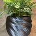 Extra Large Twisted Flowerpot for Plants of All Kinds gradient Dark ...