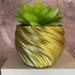 Large Twisted Flowerpot for Plants of All Kinds (gradient Orange Color ...