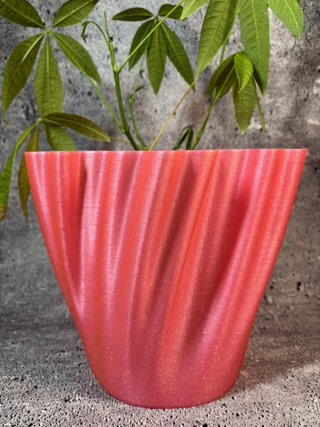 Extra Large Flowerpot for Plants of All Kinds (pink Sparkle Color) - 10 ...