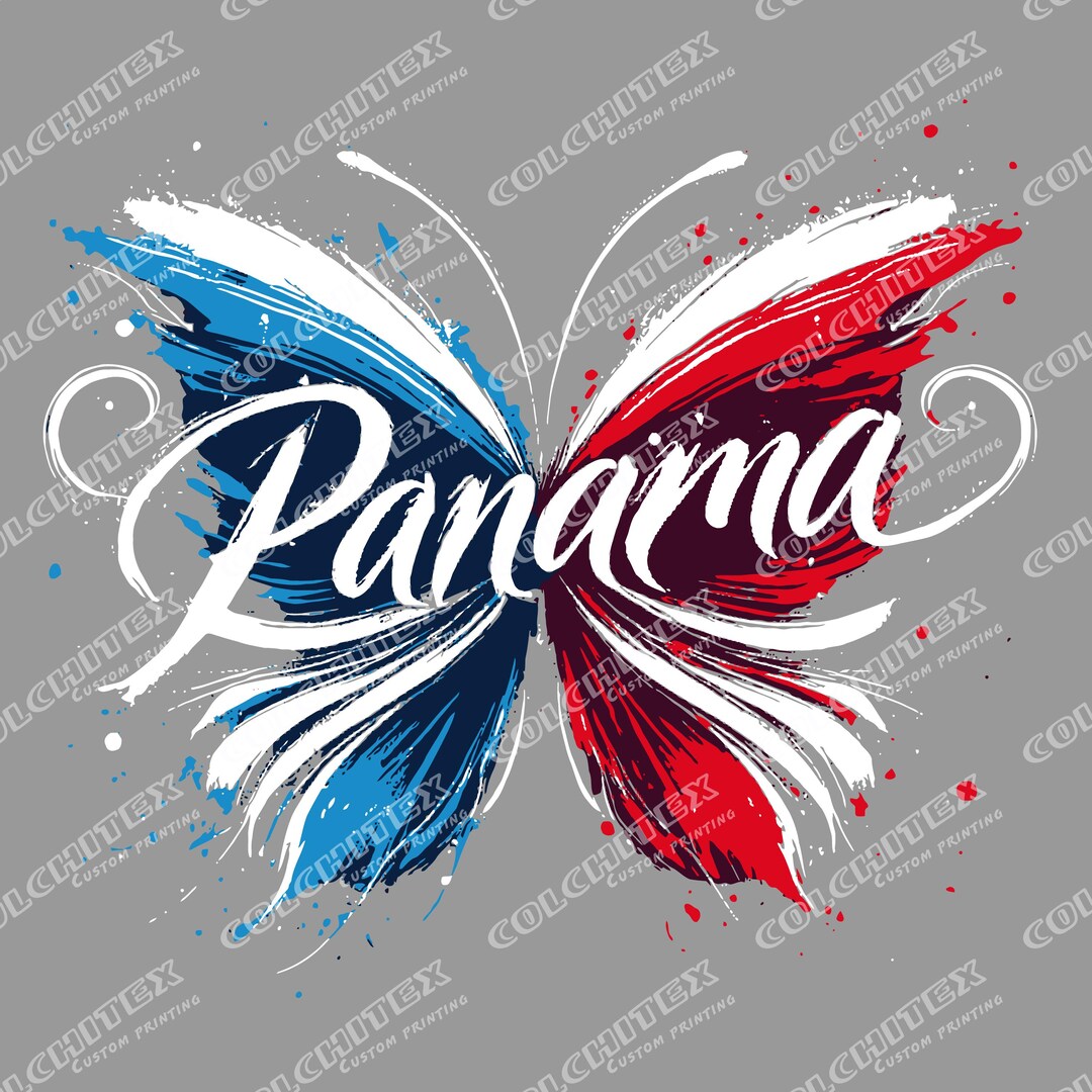 Panama Butterfly Art Digital Download - Vibrant Patriotic Colors ...