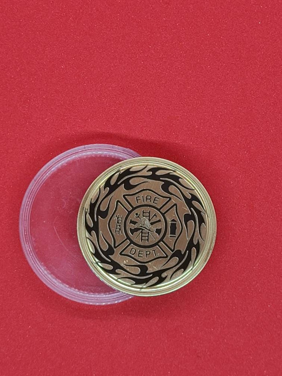 Brass Firefighter Challenge Coin. - Etsy