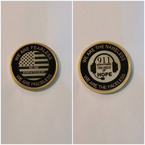 911 Dispatcher Challenge Coin. - Etsy