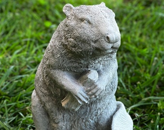 Beaver Garden Statue - Etsy