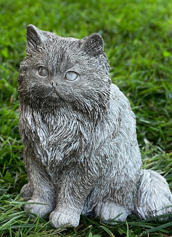 Big Cat Figure Garden Statue Patio Land Ard Outdoor Sculpture - Etsy