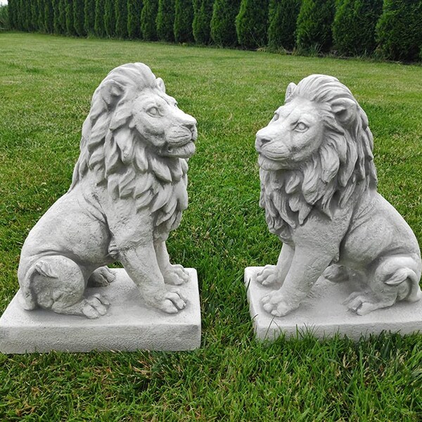 Lion Statue Outdoor - Etsy