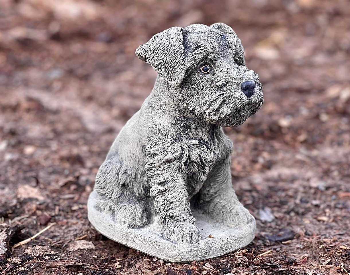 Outdoor Schnauzer Statues