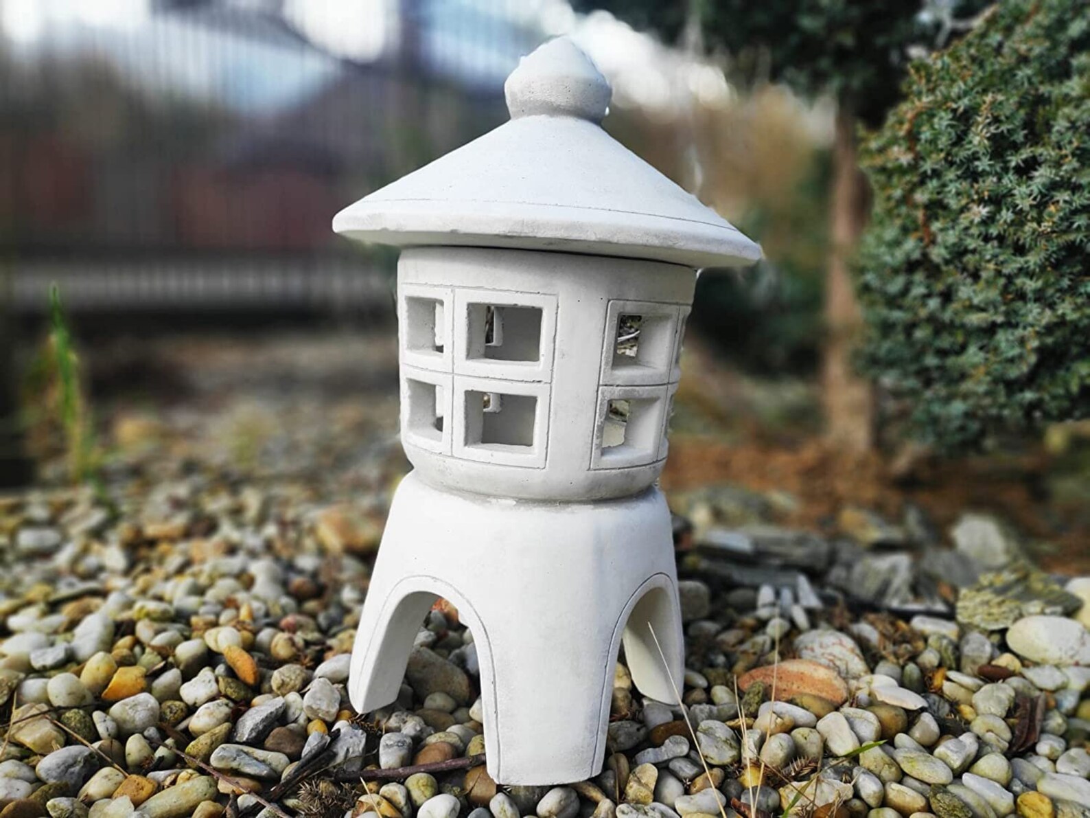 Japanese Latern Garden Statue Concrete Pagoda Light Latern | Etsy