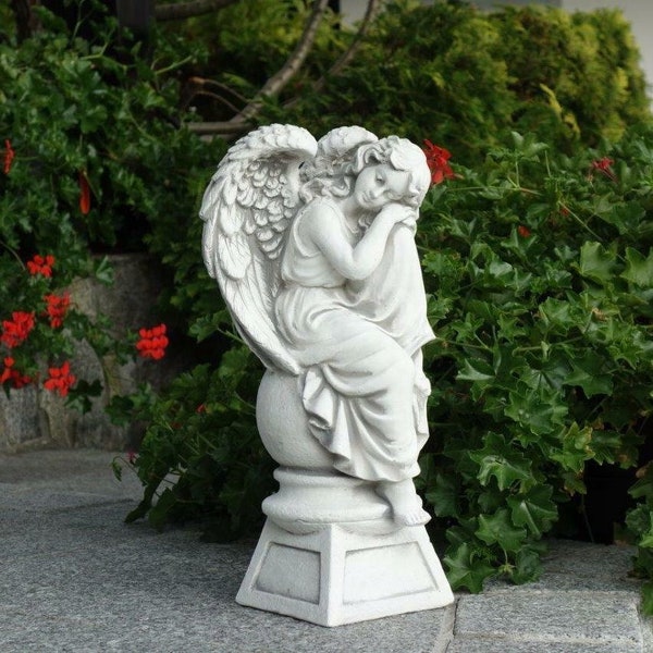 Concrete Cemetery Angel - Etsy