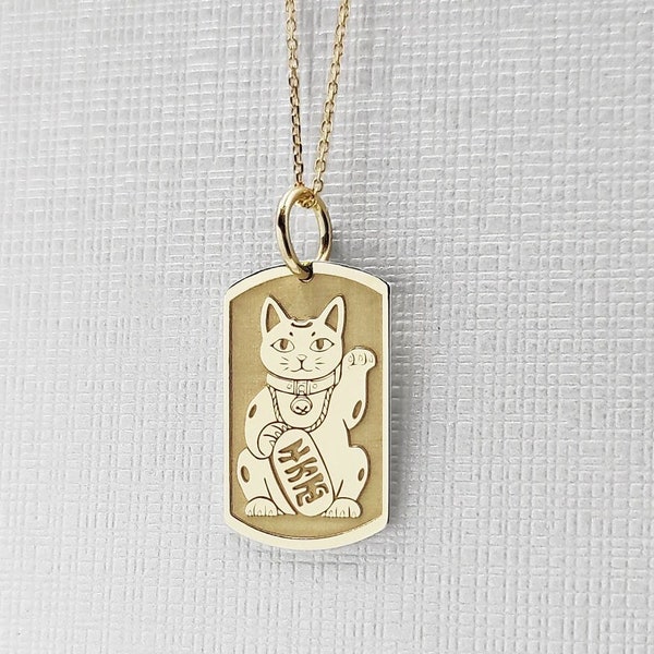 Cat Necklace - Etsy