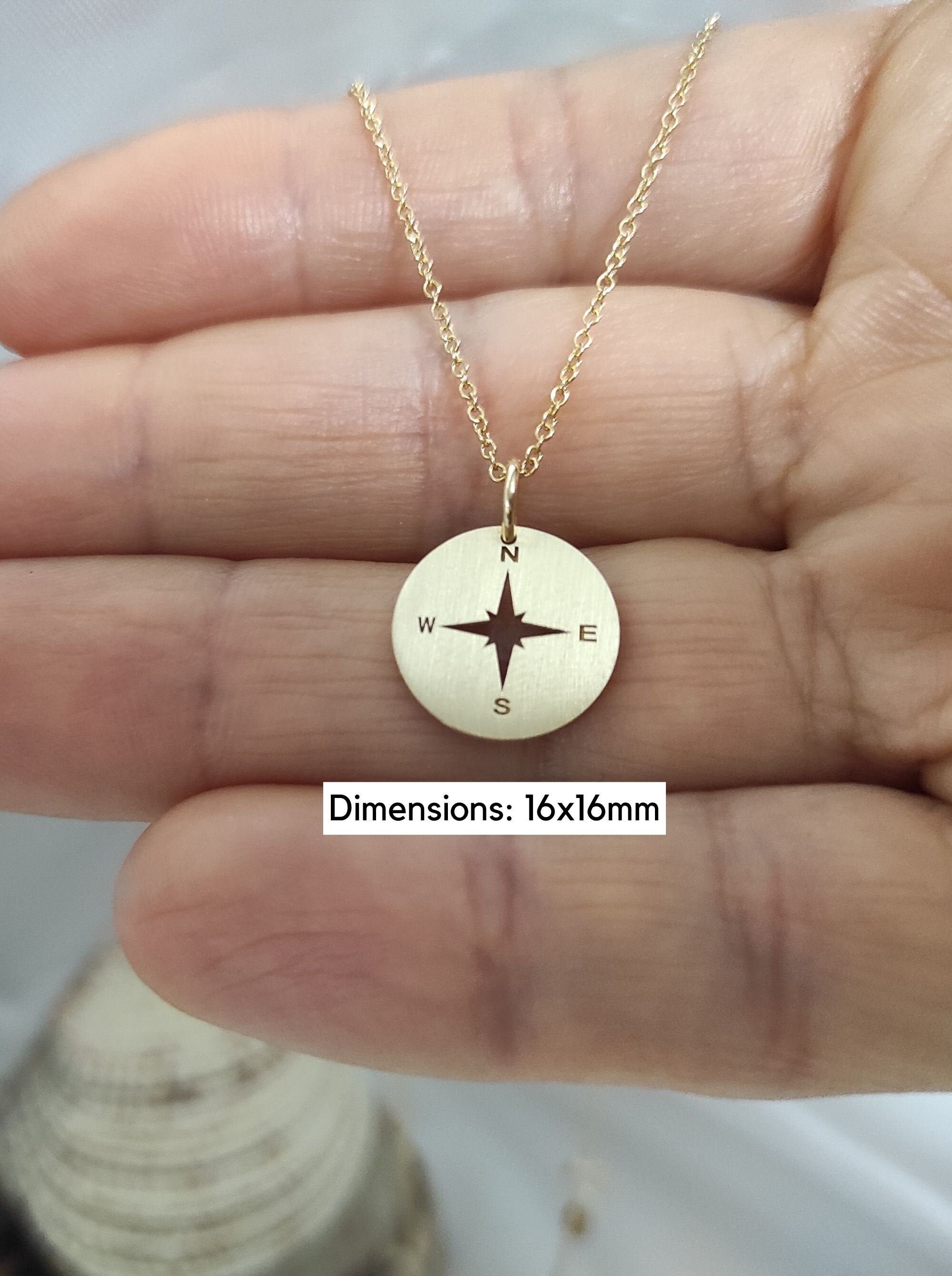 Northstar Necklace 14k Solid Gold Pendant Gold Star Pendant | Etsy