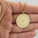 14K Solid Gold Vergina Sun Pendant, Personalized Star of Vergina Coin ...
