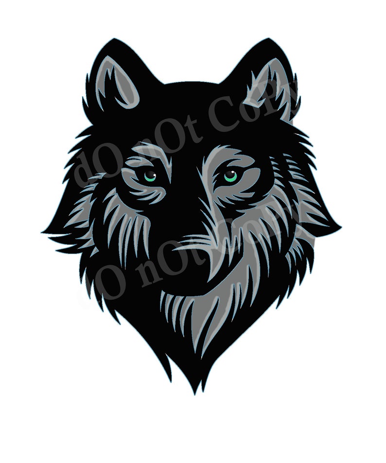 Wolf Head PNG - Etsy