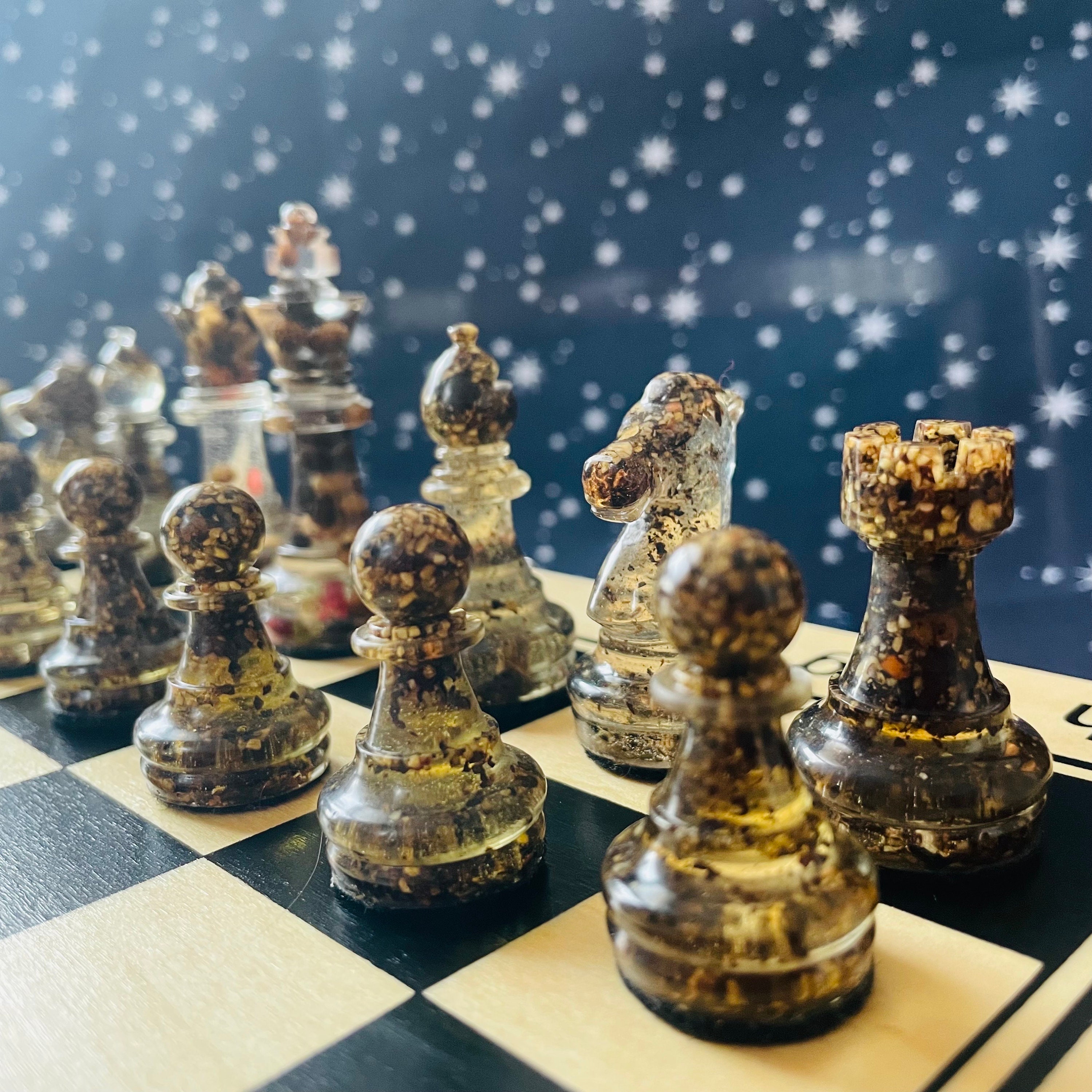 Salt Vs Pepper Chess Set. Nemesis Chess. Unique Creation. Artisan Chess ...