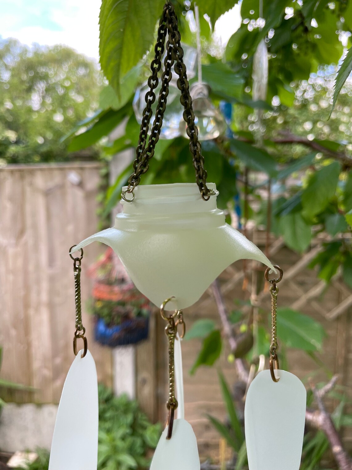 Delicate Wind Mobile. Made From Milk Bottles. Upcycled Mobile. Art ...