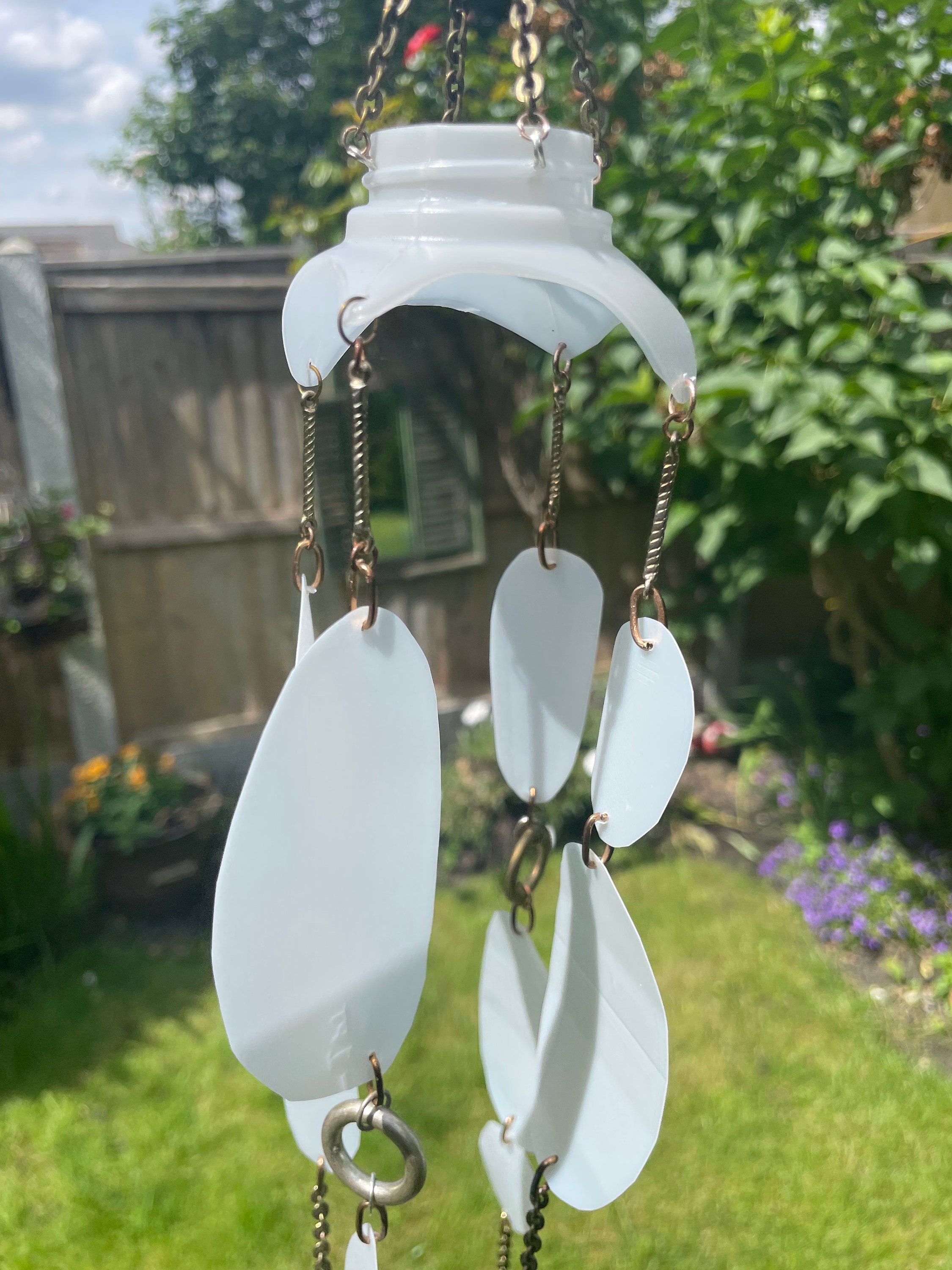 Delicate Wind Mobile. Made From Milk Bottles. Upcycled Mobile. Art ...