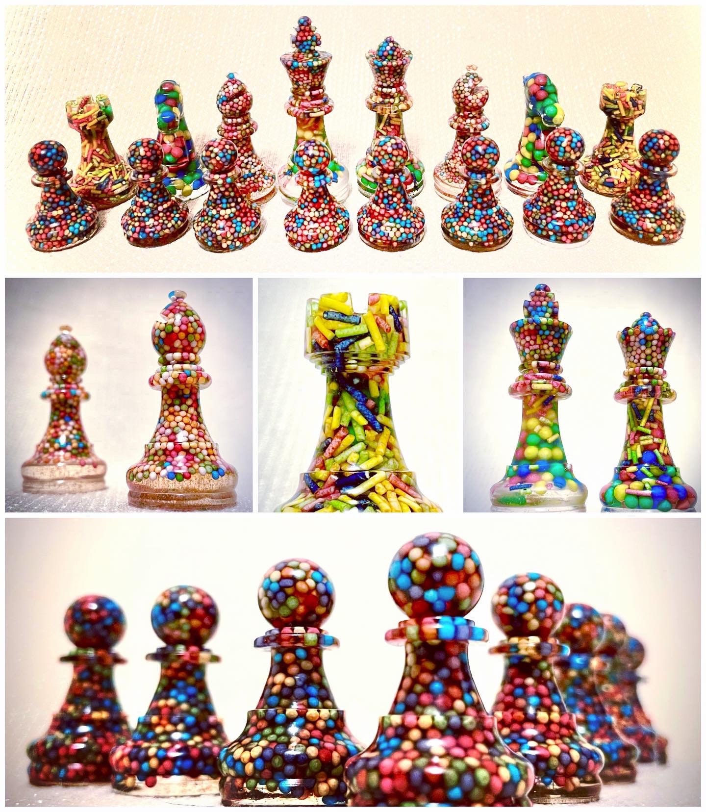 Sugar Vs Spice Chess Set. Nemesis Chess. Candy Vs Chilli. Artisan Chess ...