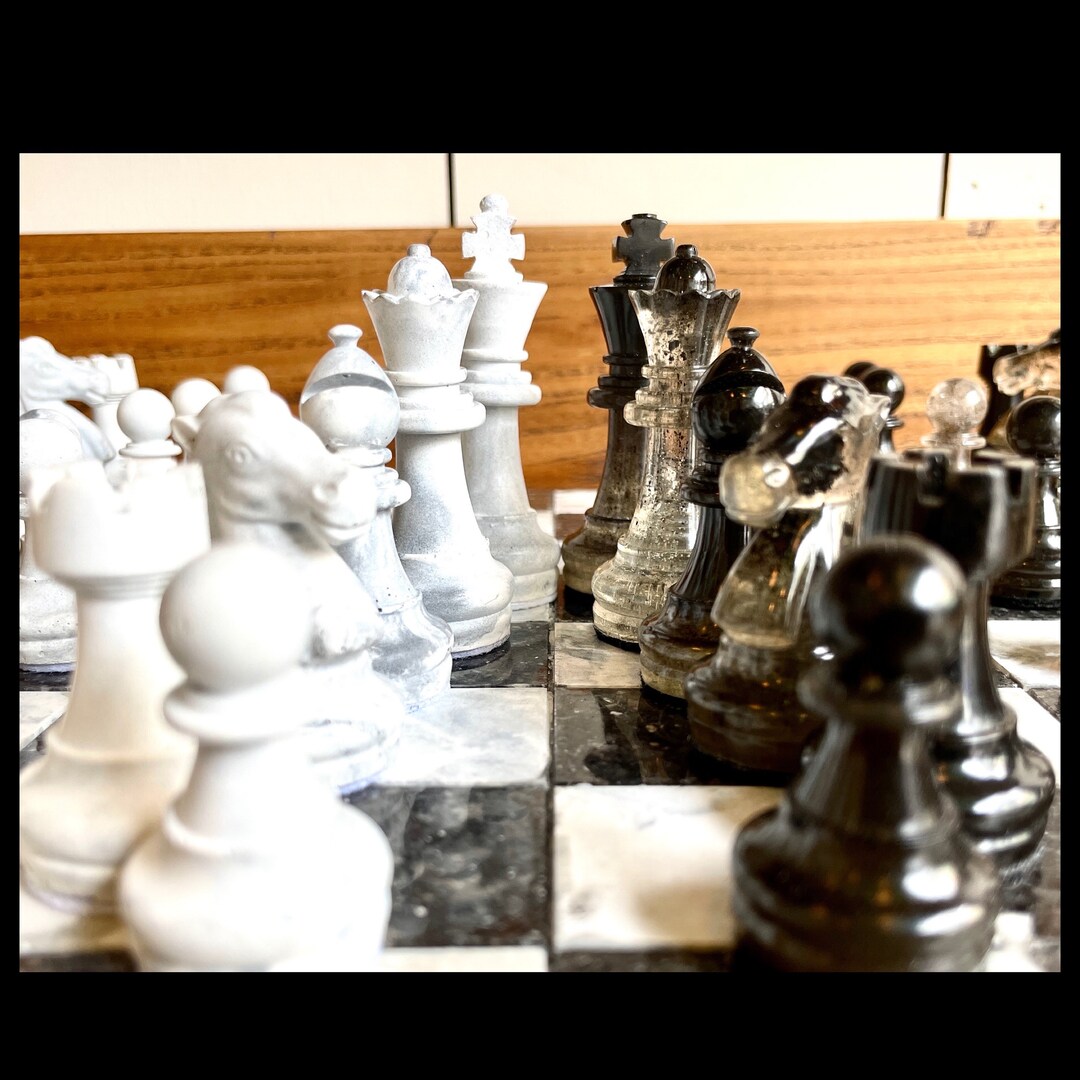 Stone Vs Ash Chess Set. Nemesis Chess. Unique Creation. Chess ...