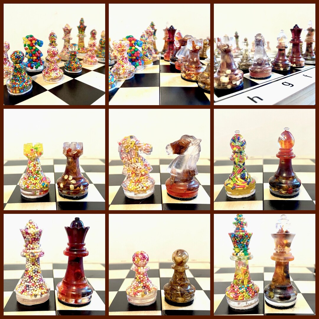 Sugar Vs Spice Chess Set. Nemesis Chess. Candy Vs Chilli. Artisan Chess ...