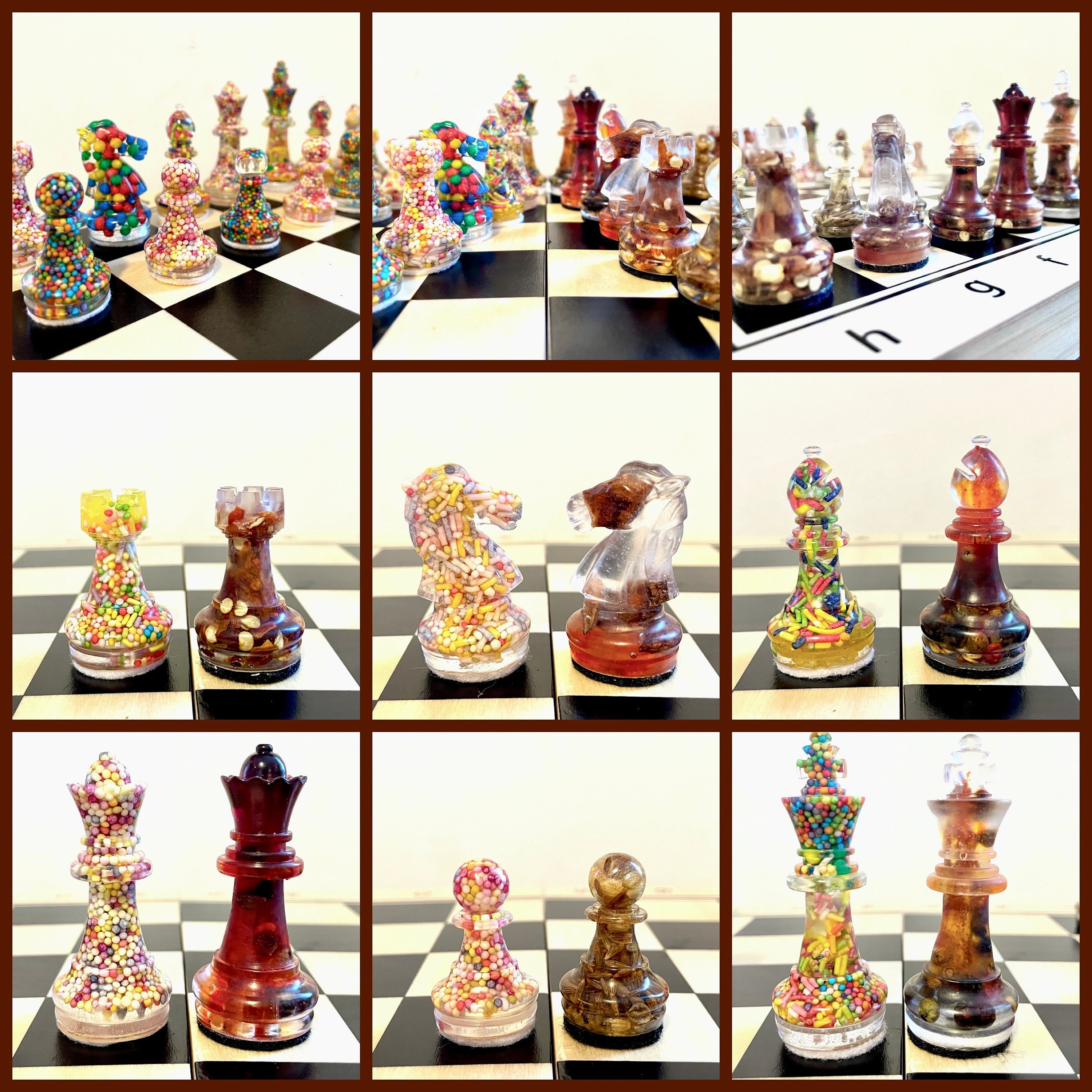 Sugar Vs Spice Chess Set. Nemesis Chess. Candy Vs Chilli. Artisan Chess ...