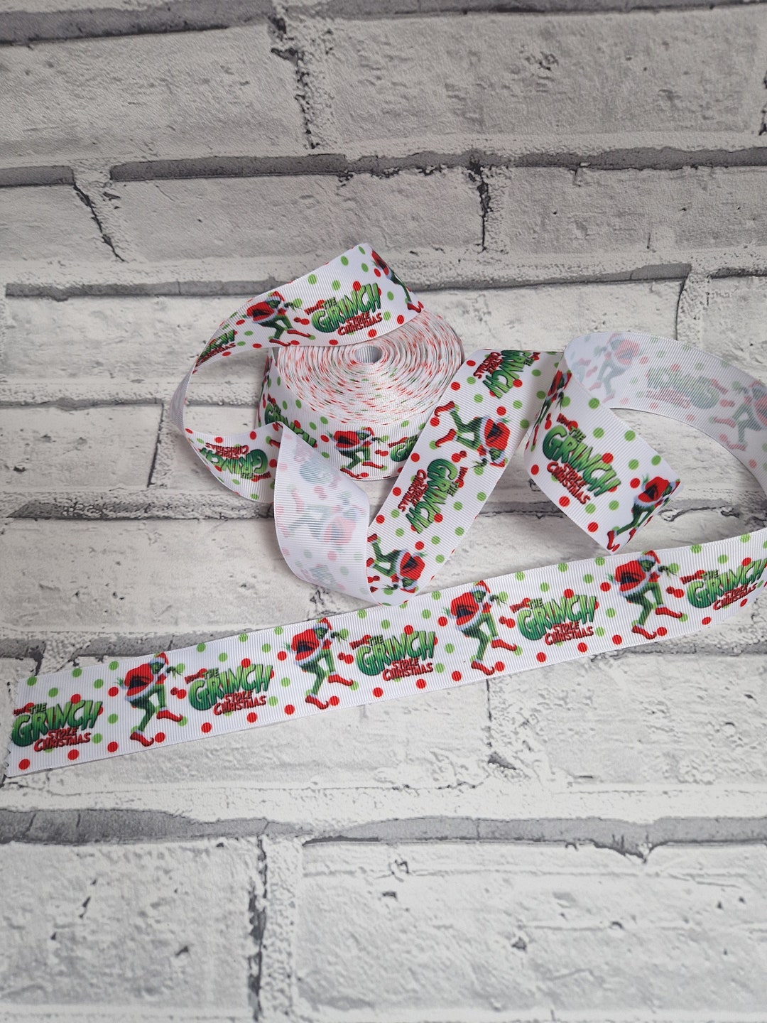Dr Seuss Grinch Ribbon. 1.5 Inches Wide - Etsy