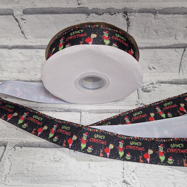 Grinch Ribbon - Etsy UK