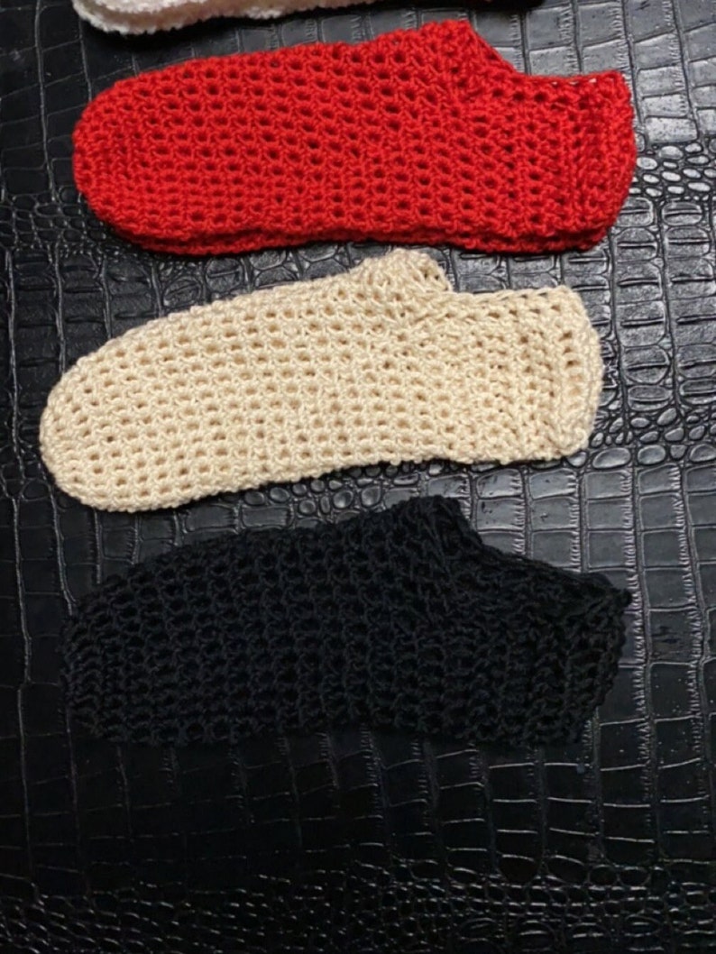 Crochet Footie Socks - Etsy