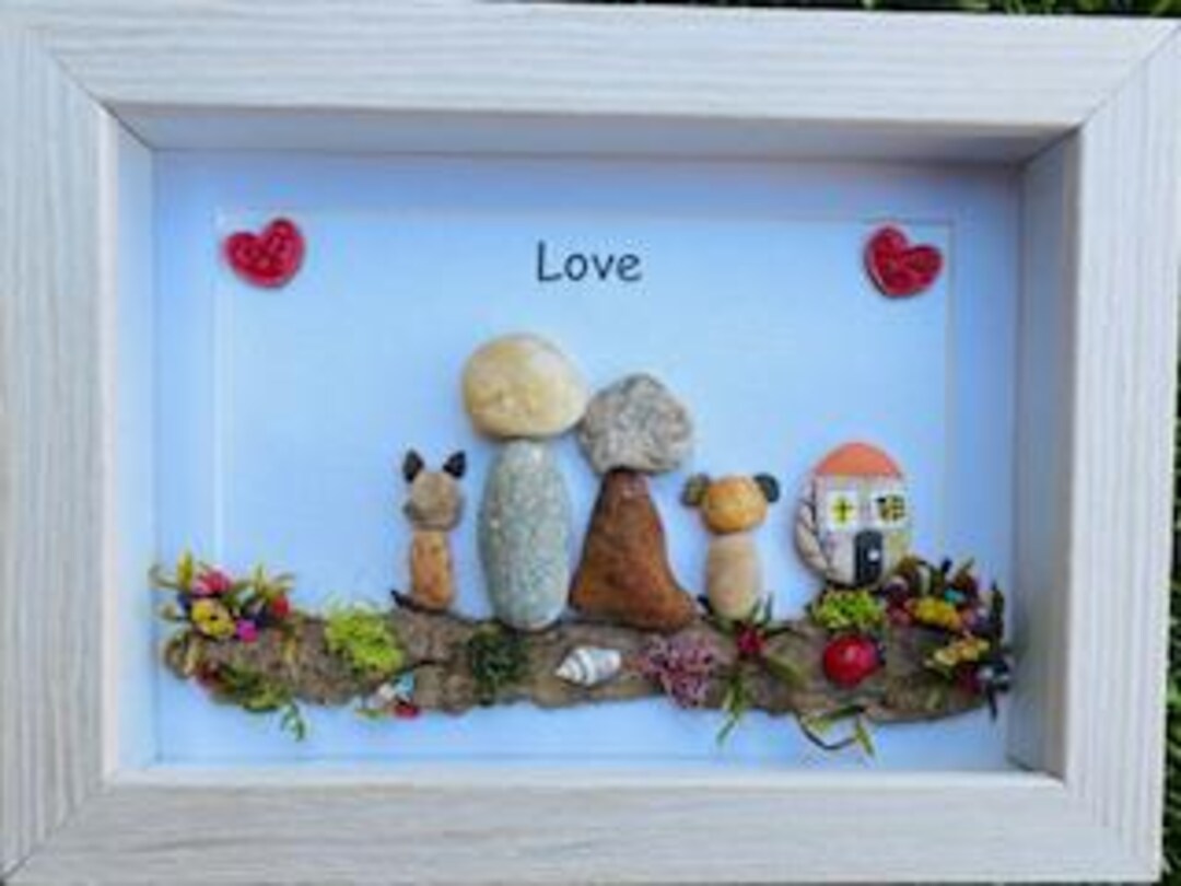 Pebble, Dogs, Couple, Family, Gift for Friends, Mother's Day, Father's ...